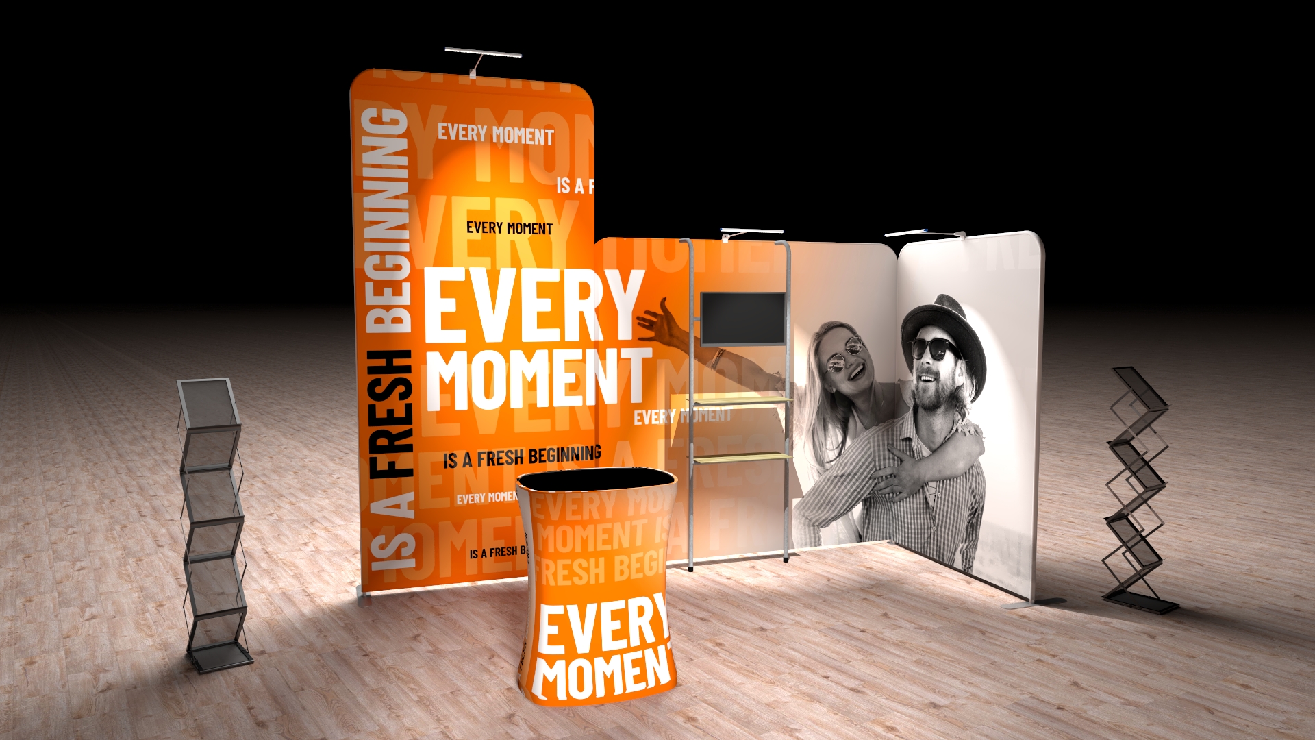 Standuri expoziționale Signature Stand Orange M